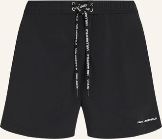 Karl Lagerfeld Bade-Shorts schwarz