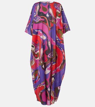 Pucci Robe longue Orchidee en coton