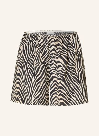 Love Stories Love Stories Schlafshorts Johnny Aus Satin schwarz