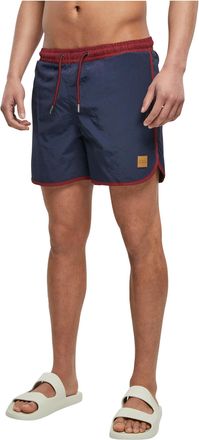 Urban Classics Herren Badehose Retro Swimshorts, Retro Badehose für Männer, mit Kordelzug, erhältlich in vielen Farben, Größen XS-5XL