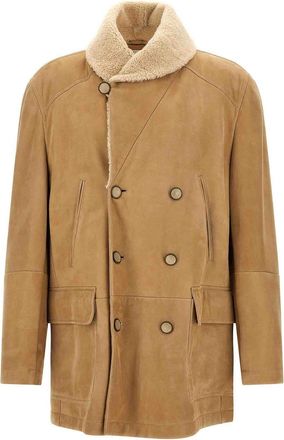 Brunello Cucinelli Kurzer Mantel - Beige