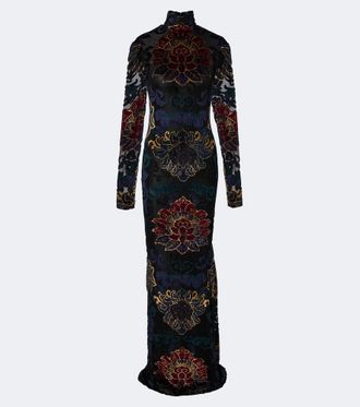 Etro Bestickte Robe aus Samt