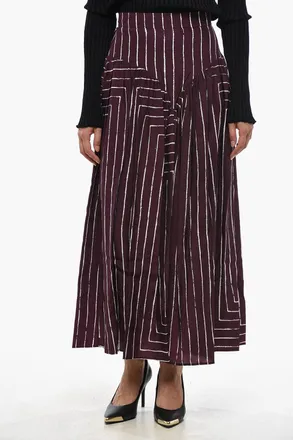 Stella McCartney Maxi Skirt SWEET HEART with Striped Print Stella McCartney