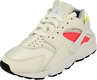 Nike Nike Femmes Air Huarache Running Trainers DH4439 Sneakers Chaussures (UK 5 US 7.5 EU 38.5, White Volt Bright Crimson 106)
