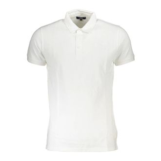 Cavalli Homme, Tops, Blanc, Taille: 2XL Polo &agrave; Manches Courtes Blanc Brod&eacute;