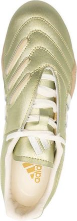 adidas Gold Leather Lace-Up Sneakers - Gold