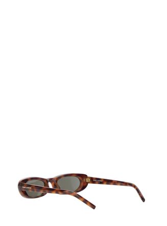 Saint Laurent A003CX Leopard Cat-Eye Sunglasses - Brown