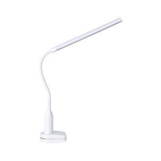 Eglo LED Klemmlampe Laroa, Klemmleuchte mit Touch, dimmbar in Stufen, neutralwei&szlig;, Schreibtischlampe aus Kunststoff, Klemmspot in Wei&szlig;, LED Leselampe mit K