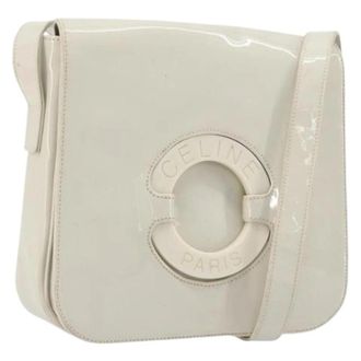 Celine Pre-owned Vintage Lackleder Umh&auml;ngetasche - - Pre-owned - Damen - Beige - ONE SIZE