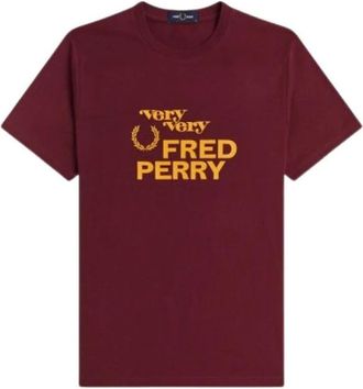 Fred Perry Herren, Oberteile, Rot, XLGr&ouml;&szlig;e