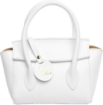 Anna Luchini Wei&szlig; Rindsledertasche