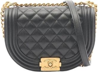 Chanel Sac bandouli&egrave;re vintage doccasion - Femme - Pre-owned - Noir - Taille: ONE Size