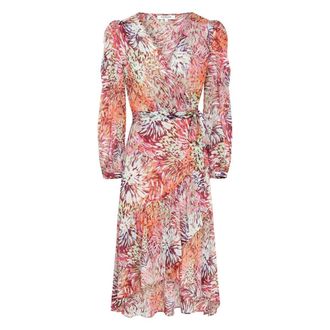 Morgan Midikleid mit Wickeloptik, bedruckt, mehrfarbig, Gr&ouml;&szlig;e 38