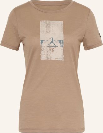super.natural Funktionsshirt Sun Salutation beige