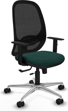 Piqueras y Crespo Schreibtischstuhl mit 1D-Armen, h&ouml;henverstellbare Lendenwirbelst&uuml;tze, ausgestattet mit Syncro/Translack und Schneidschaum, mit Rollen von 65 mm, Nylon