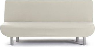 Eysa Bi-elastischer Sofabezug für 3-Sitzer Click-Clac, Ecru, Harlem-Design