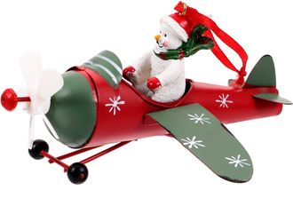 Cabilock Nordisches Weihnachtsornament Aus Eisen Für Flugzeuge Weihnachtsgirlande Mit Schneeflocken Weihnachtsschneeflocken Weihnachtsdekoration Zum Aufhängen 