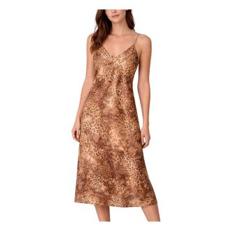 BA&SH Femme, Robes, Brun, Taille: 38 FR Midi Dress Catelina