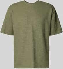 Mc Neal T-Shirt mit Strukturmuster und Rundhalsausschnitt