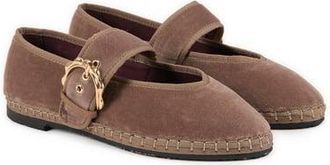 Flabelus Ballerines à boucle en coton mélangé