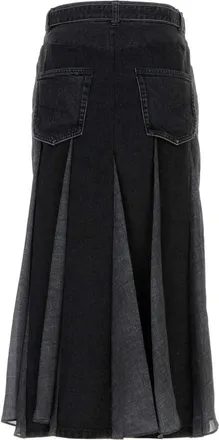 sacai Black Exterior: Cotton Cupro Camicie Shirt