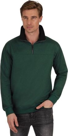 Trigema Sweatshirt TRIGEMA Sweatshirt mit Rei&szlig;verschluss