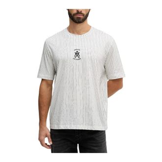 A|X Armani Exchange Homme, Tops, Blanc, Taille: XS T-shirt en coton &agrave; manches courtes et col rond