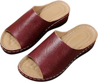 Generic Cocila Sandale Femmes Mod&egrave;Les De Pantoufles &agrave; Semelle &eacute;Paisse Noire, Style Commerce Ext&eacute;Rieur, L&eacute;G&egrave;Res Et Orn&eacute;Es Motifs Originaux Pour Femmes. Sandale