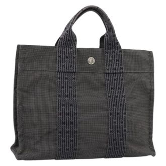 Herm&egrave;s Pre-owned Vintage Canvas Tote Bag - - Pre-owned - Damen - Grau - ONE SIZE