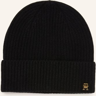 Tommy Hilfiger Cashmere-M&uuml;tze schwarz