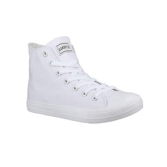 Elara Unisex Sneaker Sportschuhe High Top Turnschuh Chunkyrayan CA014/CB019 AllWhite 37