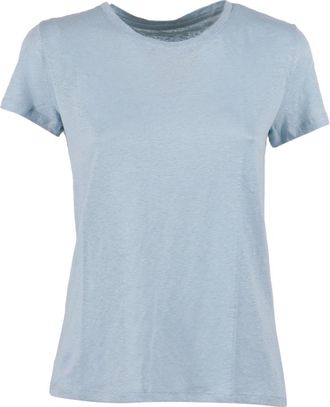 Majestic Filatures Femme, Tops, Bleu, Taille: 40 FR T-shirt &agrave; manches courtes et col rond