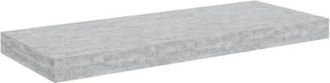 vidaXL Etag&egrave;re Murale Flottante Etag&egrave;re Suspendue Support Mural Etag&egrave;re de Salon Salle de S&eacute;jour Maison Int&eacute;rieur Gris B&eacute;ton 60x23,5x3,8 cm MDF