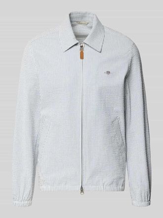 GANT Jacke mit Zweiwege-Rei&szlig;verschluss und Label-Stitching