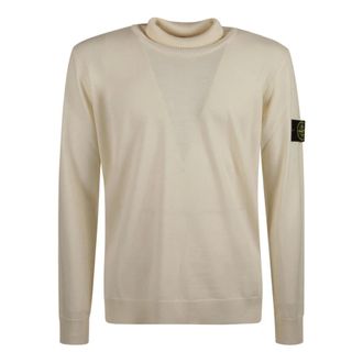 Stone Island Homme, Pulls, Beige, Taille: L RWS Turtle Neck Sweater