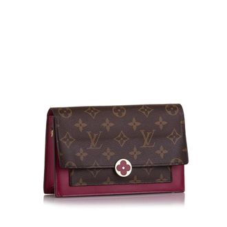 Louis Vuitton Hobo Bags - Monogram Flore Wallet On Chain - Gr. unisize - in Braun - f&uuml;r Damen