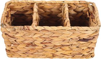 Lurrose Baluue Geflochtener Aufbewahrungskorb aus Robustem Gourd Gras Organizer f&uuml;r Bad Schreibtisch und Wohnzimmer Langlebig Vielseitig Einsetzbar Handgefert