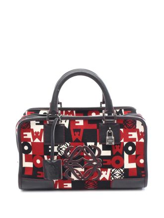 Loewe 2010-2025 Canvas Amazona 28 handbag - Rot