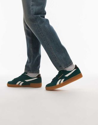 Reebok Club C Grounds - Sneaker in Dunkelgr&uuml;n und Schwarz