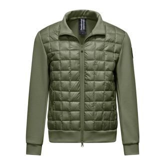Bomboogie Homme, Vestes, Vert, Taille: S Veste bi-mati&egrave;re en nylon et maille