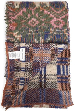 Dries Van Noten Patchwork Wool and Alpaca Blend Scarf - Multicolor
