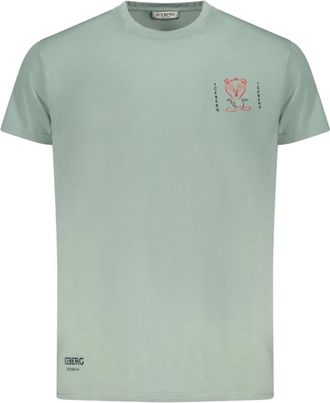 Iceberg Homme, Tops, Vert, Taille: S T-Shirt &agrave; Manches Courtes