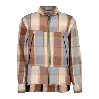 sacai Kariertes Hemd Herbst-Winter Kollektion 2024 - - Jackets - Herren - Mehrfarbig - M