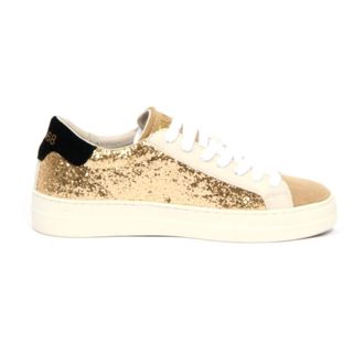 Sun 68 Glitter Betty Schuhe in Gold/Beige/Ivory/Schwarz - - Shoes - Damen - Gelb - 37 EU