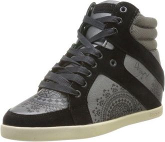Desigual Sneakers Star 2, Baskets mode femme - Gris (Gris Plata), 39 EU