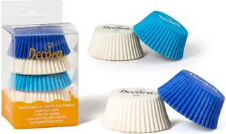 Decora 0339746 Muffinförmchen, Papier-Ofen, hellblau, 75 Einheiten