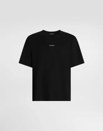 Dolce & Gabbana T-shirt Aus Baumwolle - Mann T-shirts Und Polos Schwarz 52