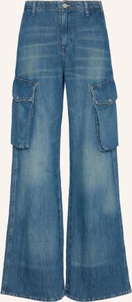 7 For All Mankind Jeans Cargo Lotta Wide Leg Fit blau