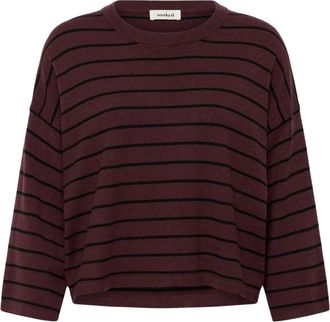 Soaked In Luxury SLSpina Boxy Pullover Cropped - - Knitwear - Damen - Mehrfarbig - S