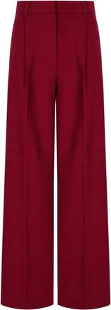Max Mara Femme, Pantalons, Rouge, Taille: 36 FR Panno Pants